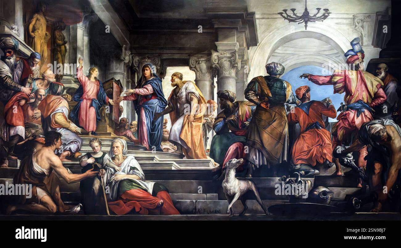 (Venice) The Finding of Jesus in the Temple by Giovanni Antonio Fumiani ...