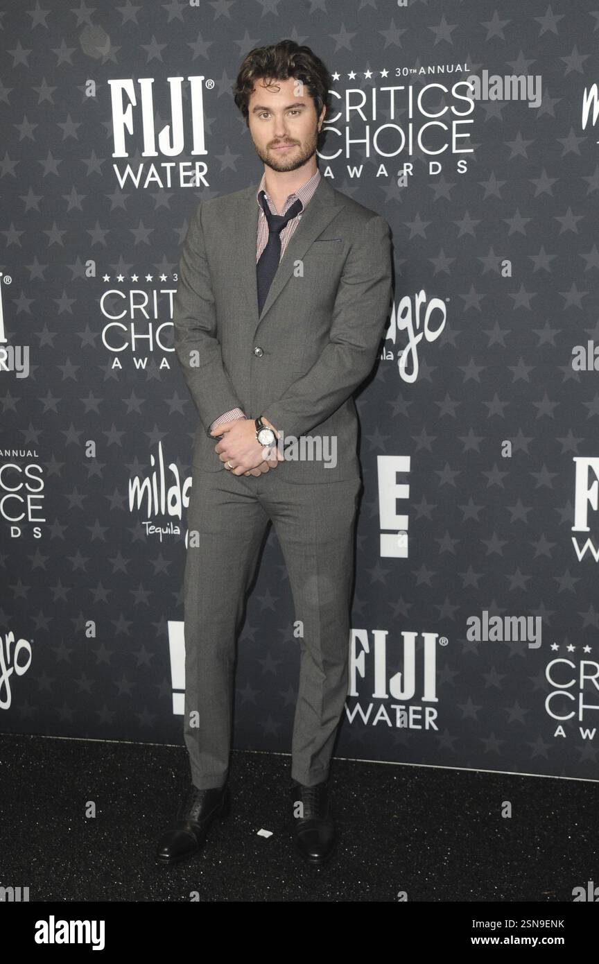 Ca. 07th Feb, 2025. Chase Stokes at arrivals for The Critics Choice ...