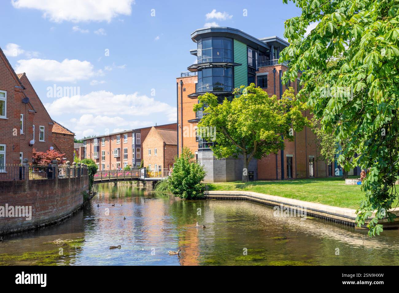 The River Slea running past The Hub National centre for Craft and ...