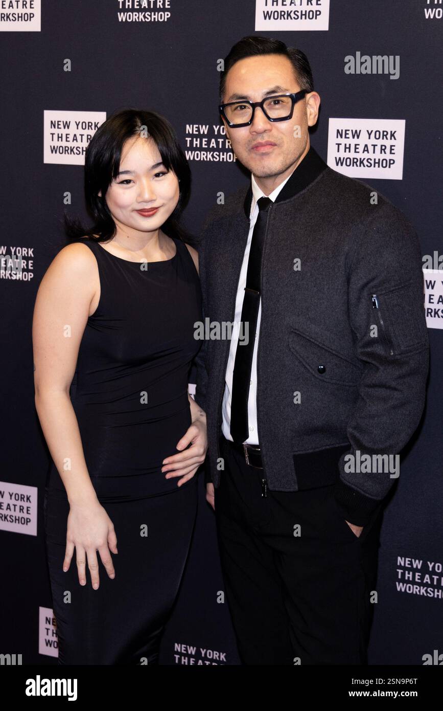 Helen J Shen, Marcus Choi at arrivals for New York Theatre Workshop s ...