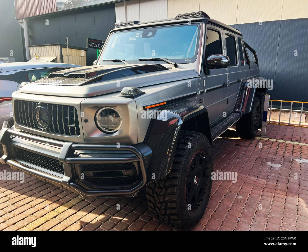 Lviv, Ukraine - February 12, 2025: Luxury high-end Mercedes AMG G 63 ...