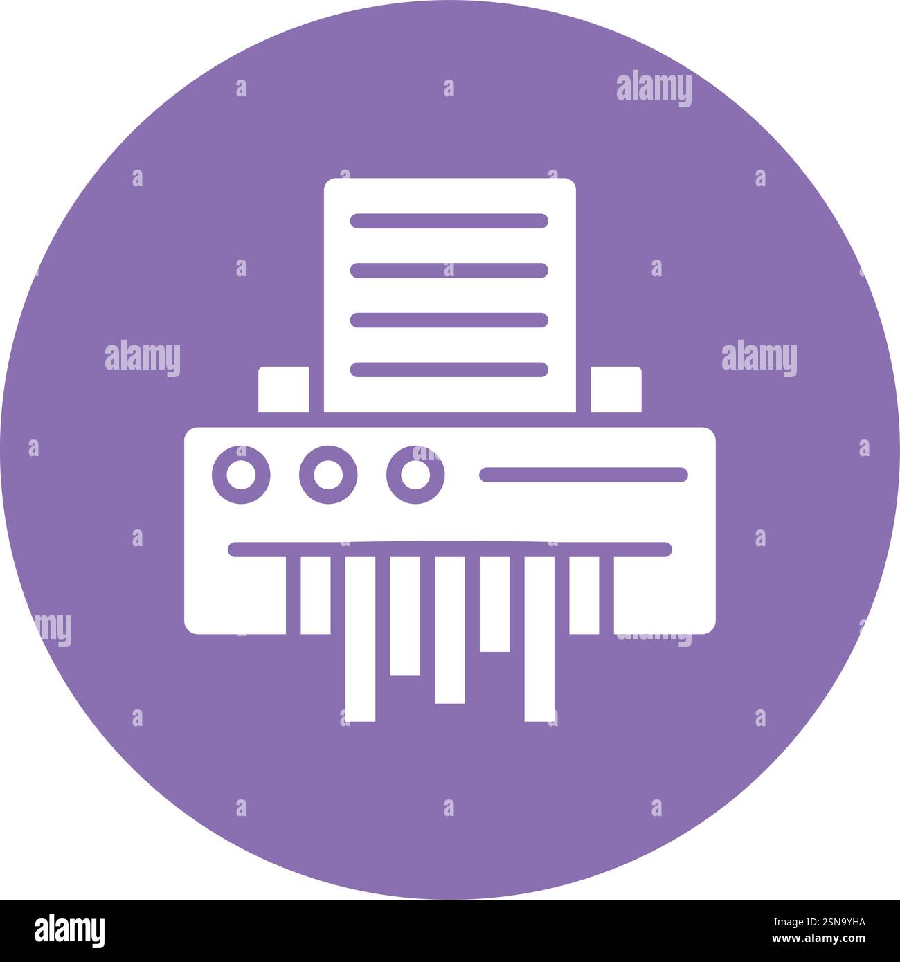 Paper Shredder Vector Icon Design Illustration Stock Vector Image & Art ...