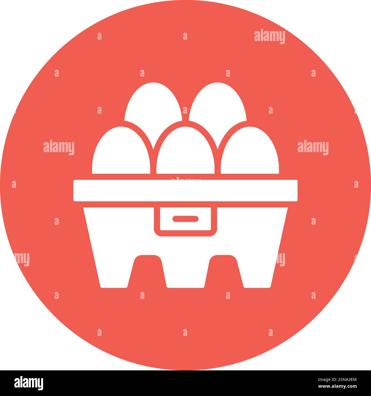 Egg Carton Vector Icon Design Illustration Stock Vector Image & Art - Alamy