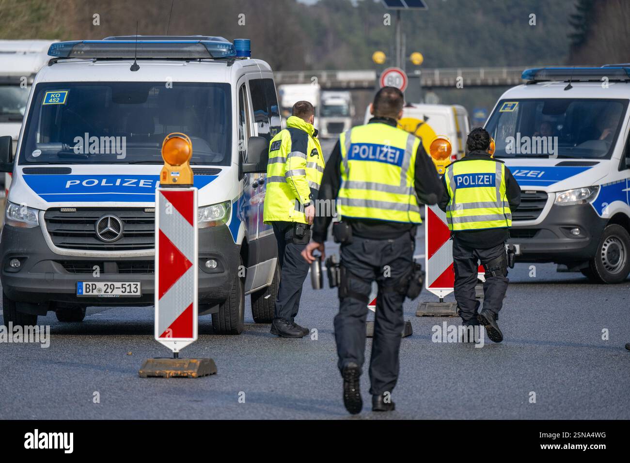Trier, Germany. 13th Feb, 2025. Note: Please make vehicle license ...