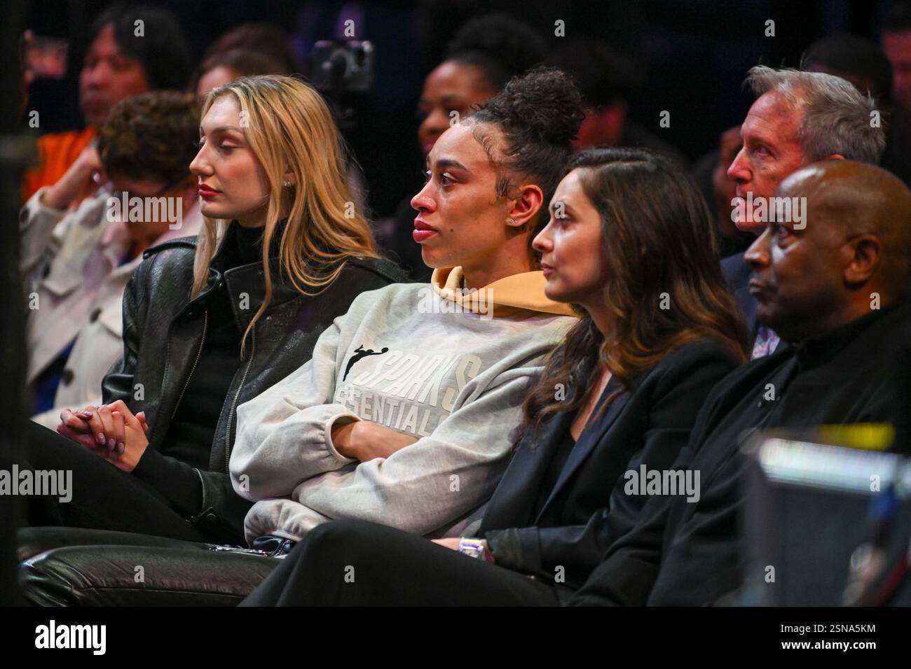 Los Angeles, United States. 12th Feb, 2025. Cameron Brink (left) and ...