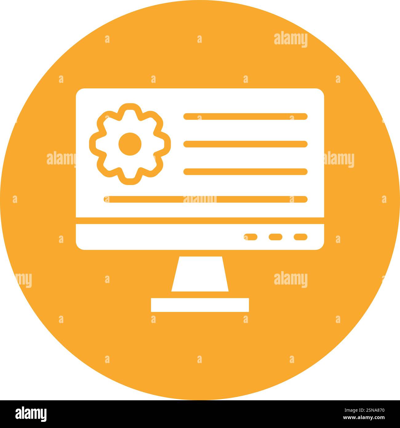 Application Setting Vector Icon Design Illustration Stock Vector Image ...