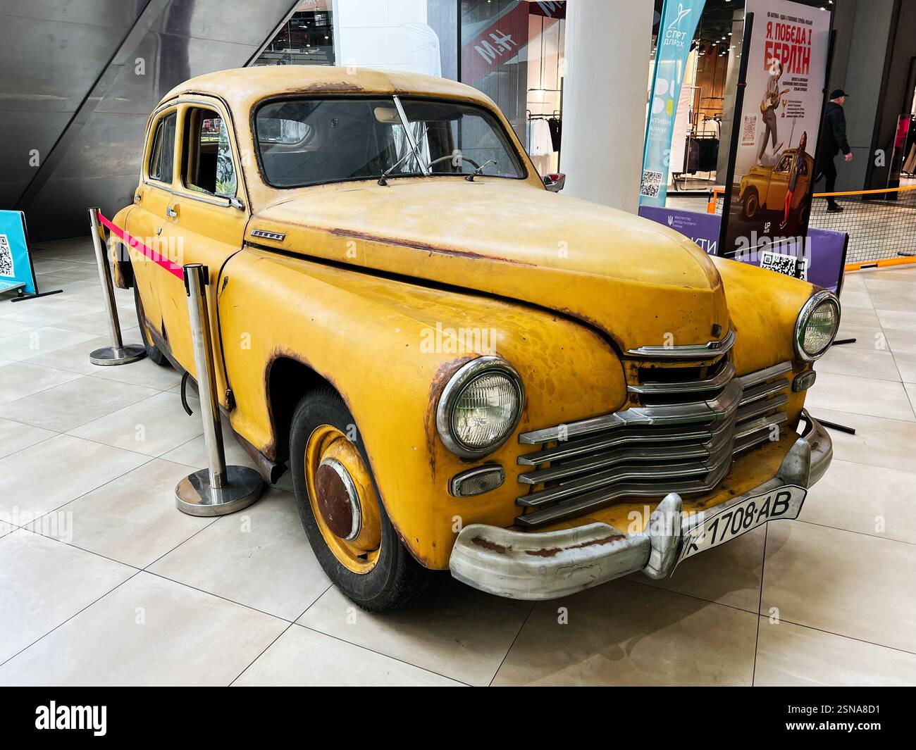 Lviv, Ukraine - February 12, 2025: Classic retro GAZ-M20 Pobeda ...