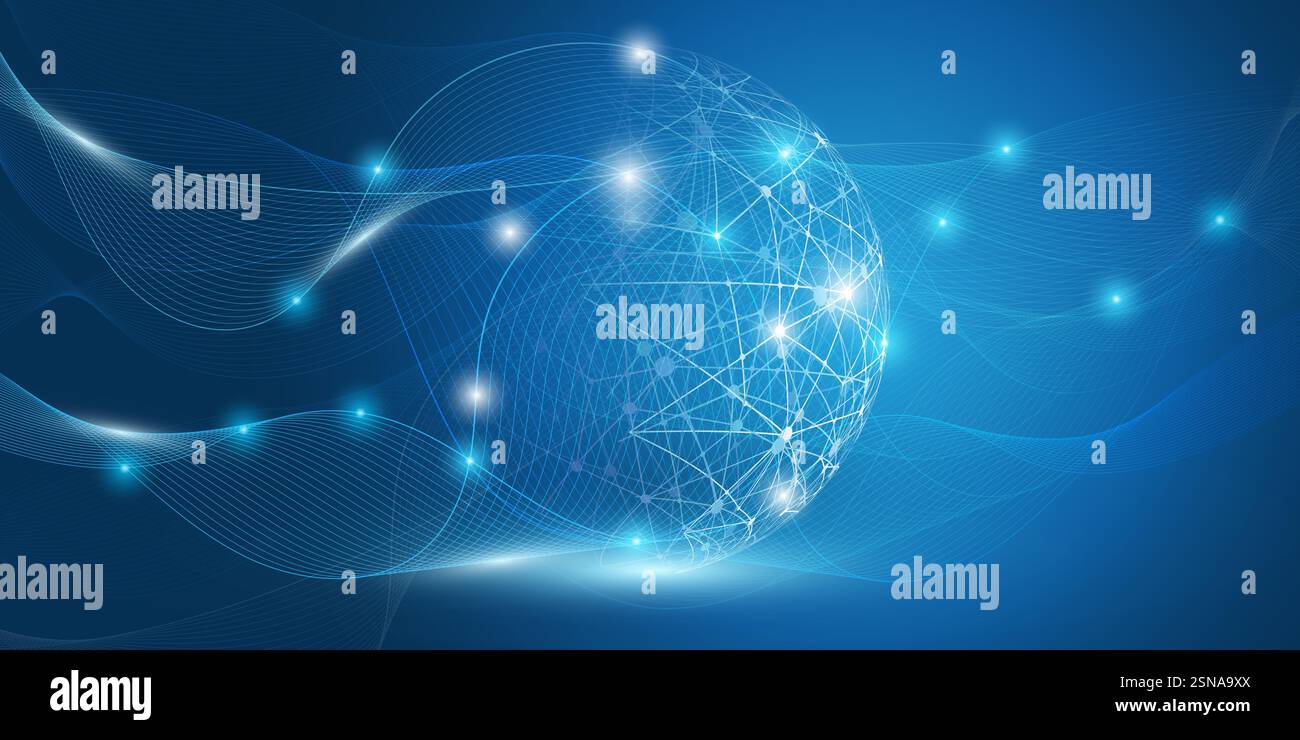 Abstract Blue Minimal Style Cloud Computing, Networks ...