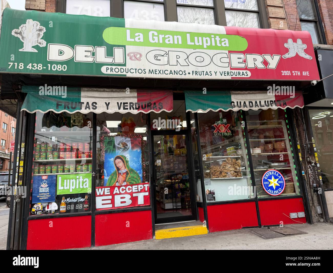Mexican grocery store in the Sunset Park neighborhood of Brooklyn, New ...