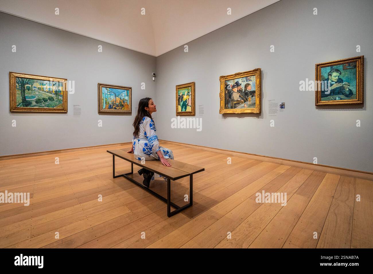 London, UK. 13th Feb, 2025. Edouard Manet, Au café, 1878 and other ...