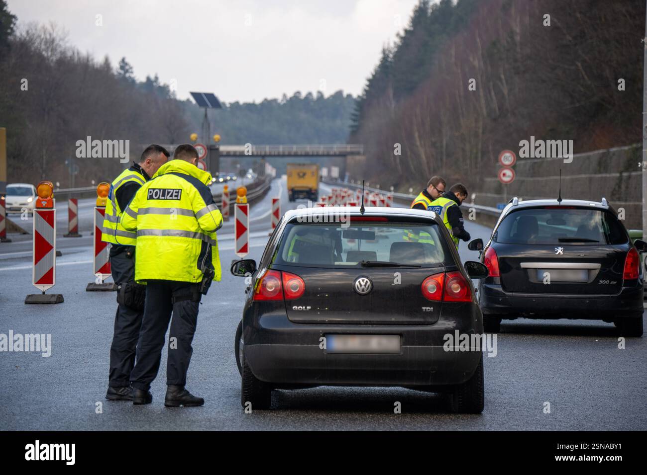 Trier, Germany. 13th Feb, 2025. Note: Please make vehicle license ...