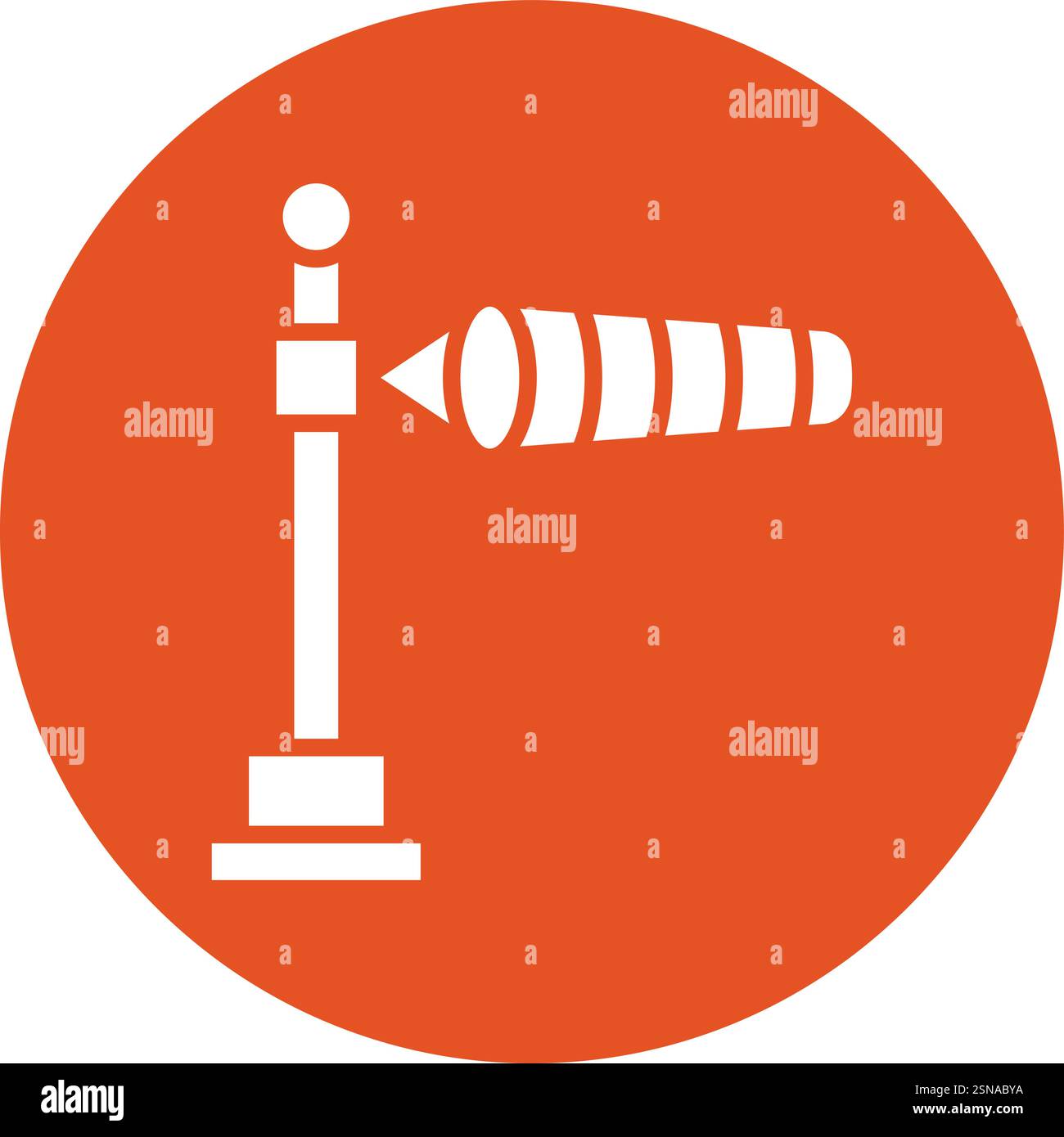 Windsock Vector Icon Design Illustration Stock Vector Image & Art - Alamy