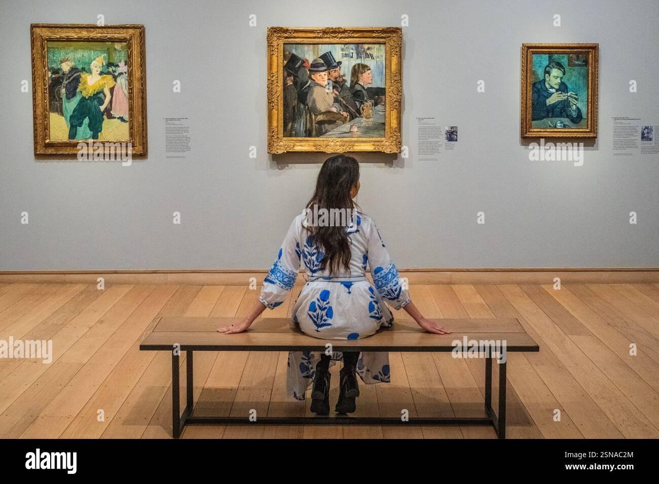 London, UK. 13th Feb, 2025. Edouard Manet, Au café, 1878 and other ...