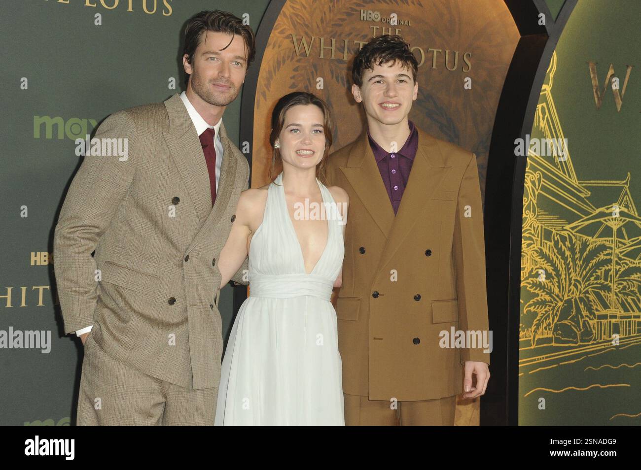 Ca. 10th Feb, 2025. Patrick Schwarzeneggeer, Sarah Catherine Hook, Sam ...