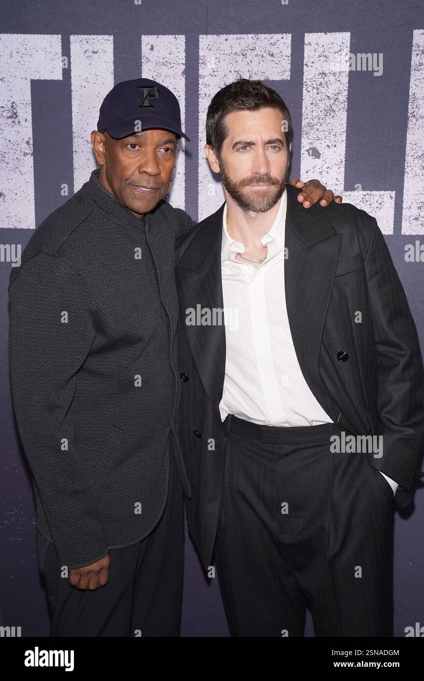 Ny. 10th Feb, 2025. Denzel Washington, Jake Gyllenhaal Photo Call for ...