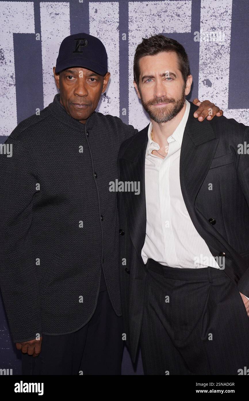 Ny. 10th Feb, 2025. Denzel Washington, Jake Gyllenhaal Photo Call for ...