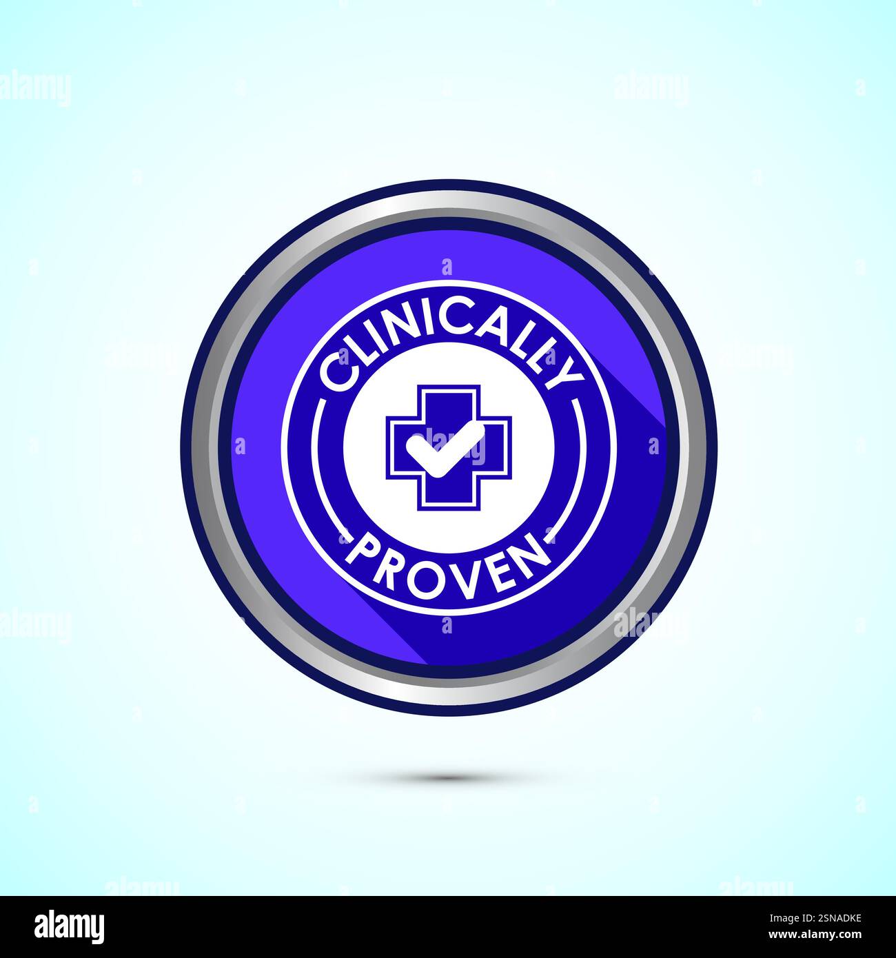 Clinically proven icon design illustration, Clinically tested label ...