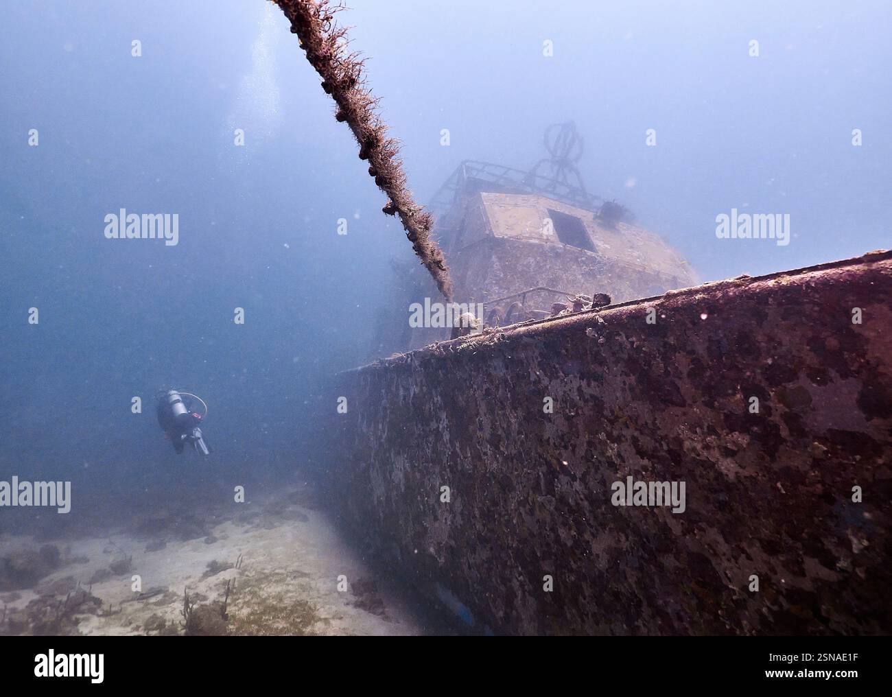 Tyrrel wreck a retired Coast Guard vessel, Grand Anse Marine Protected ...