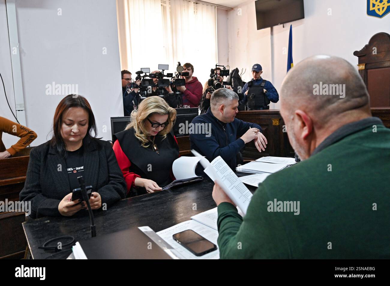 LVIV, UKRAINE - FEBRUARY 13, 2025 - Sofiia Osoba, the daughter of ...