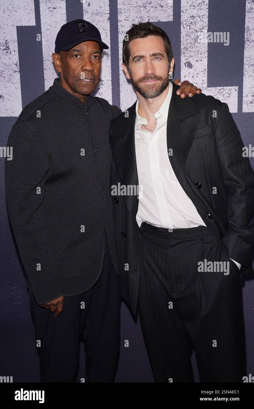 Ny. 10th Feb, 2025. Denzel Washington, Jake Gyllenhaal Photo Call for ...