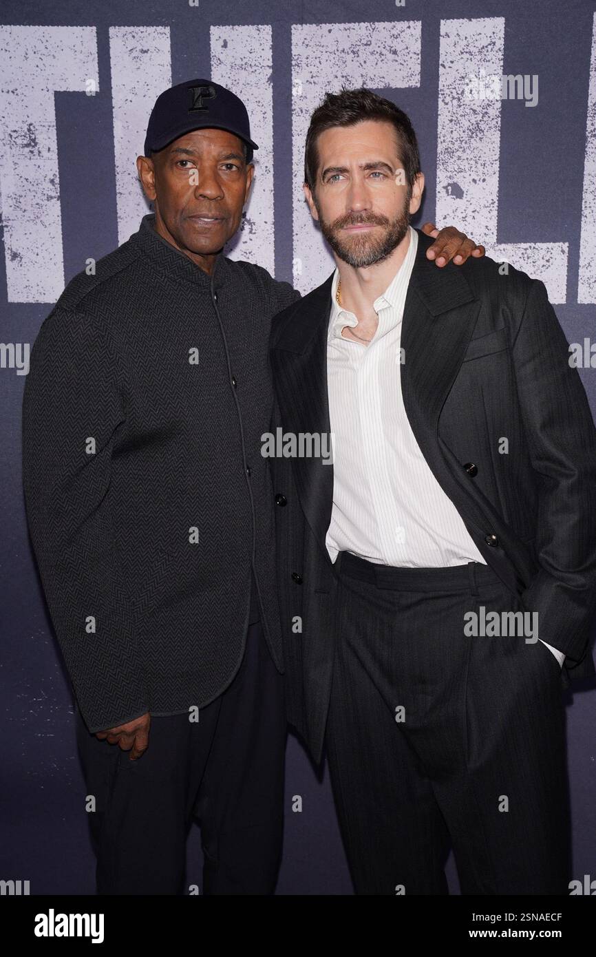 Ny. 10th Feb, 2025. Denzel Washington, Jake Gyllenhaal Photo Call for ...