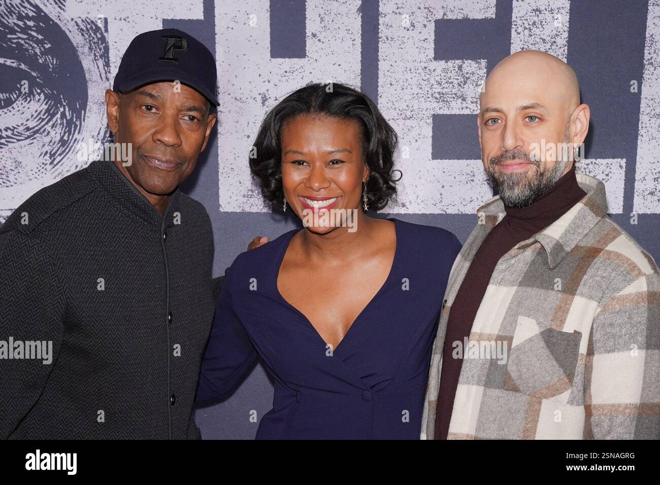 Ny. 10th Feb, 2025. Denzel Washington, Christina Sajous, Anthony ...