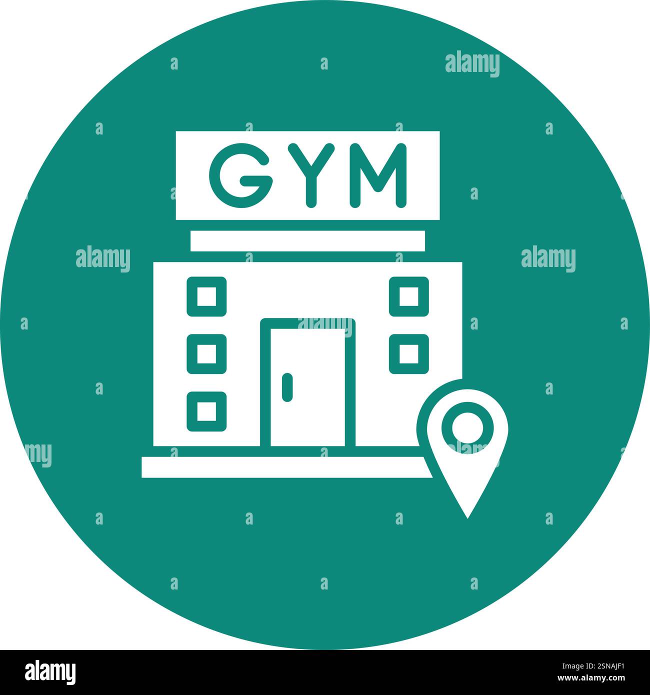 Gym Location Vector Icon Design Illustration Stock Vector Image & Art ...