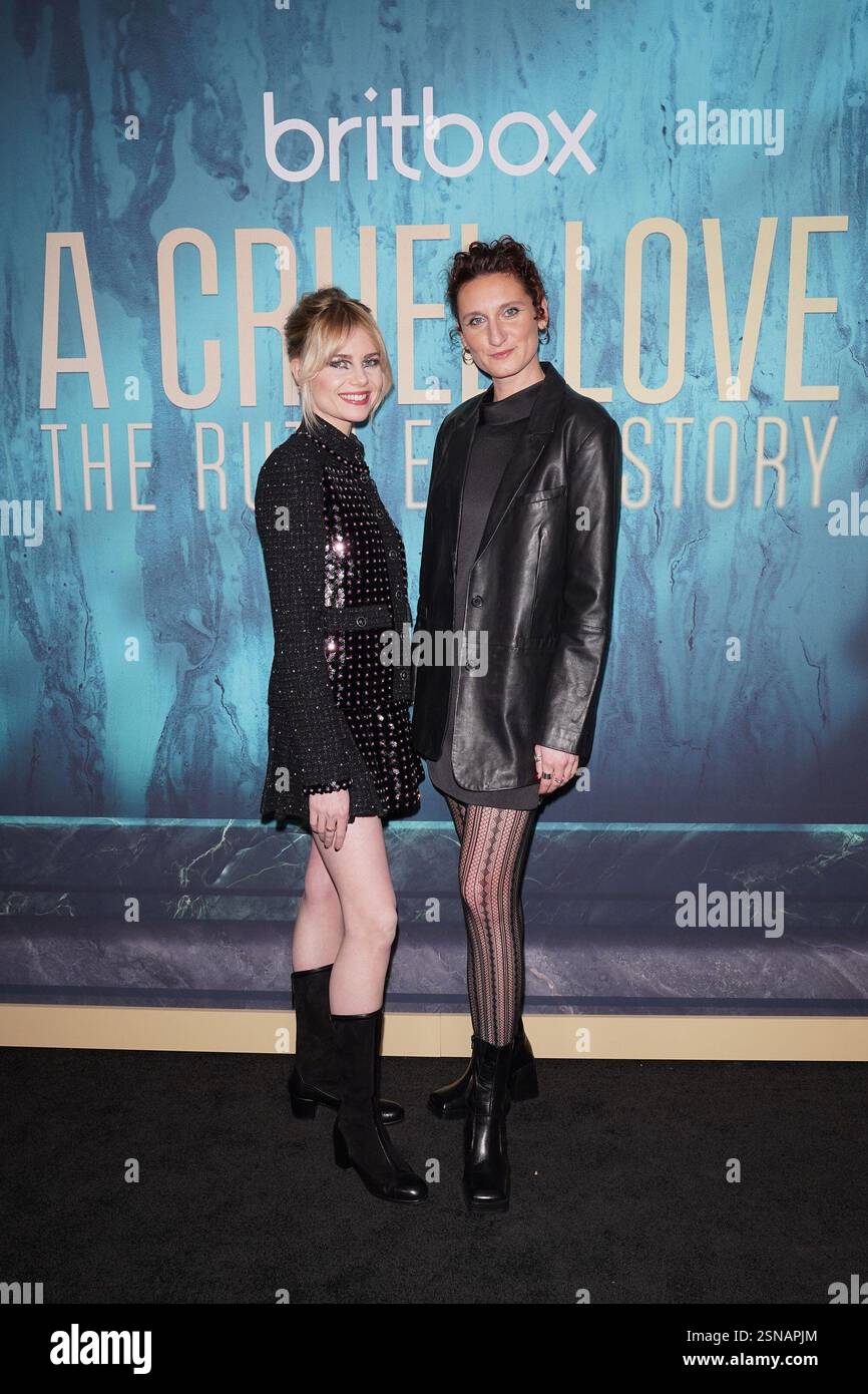 Ny. 11th Feb, 2025. Lucy Boynton, Bessie Carter at arrivals for A CRUEL ...