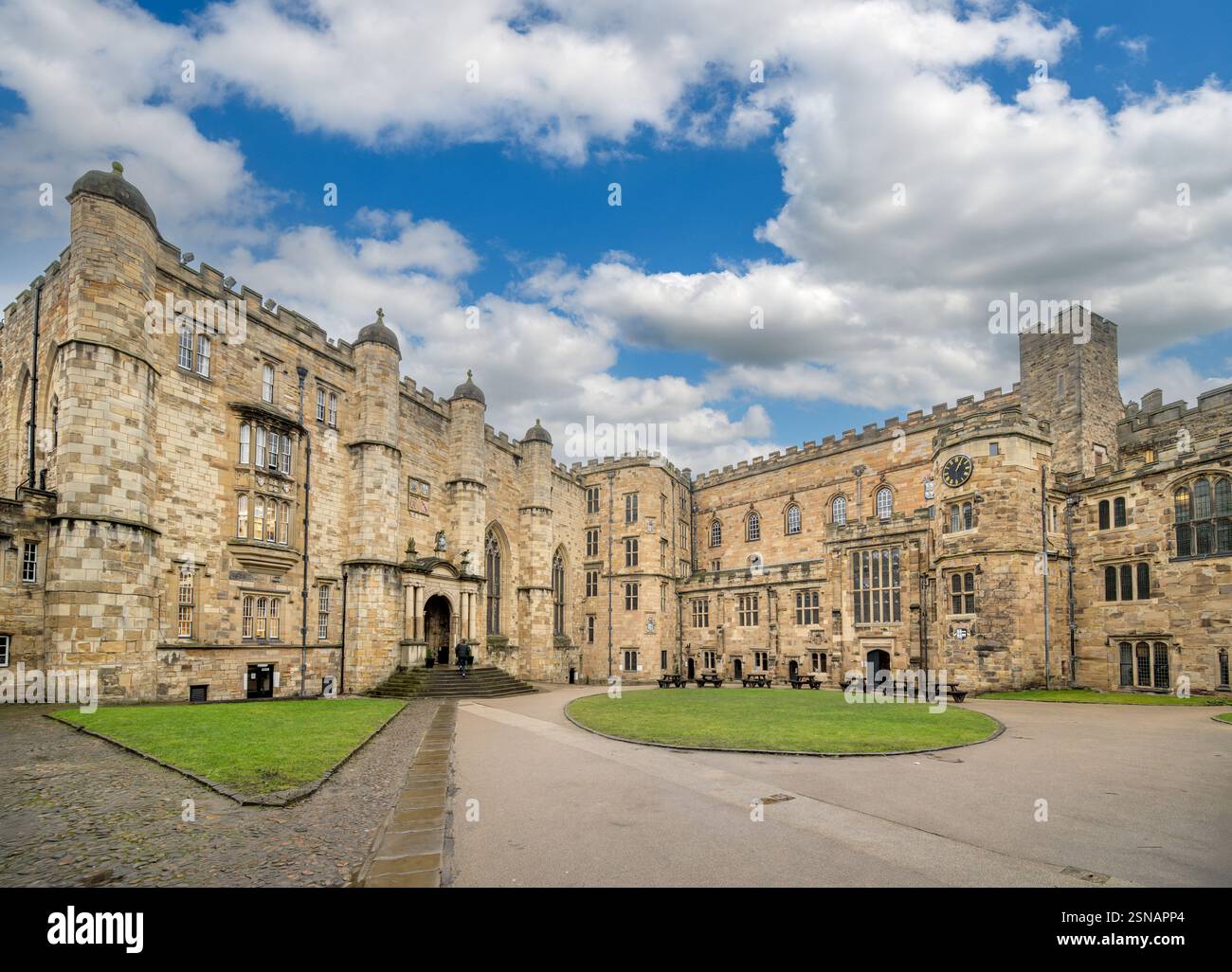 Durham Castle, site of University College at Durham University, Durham ...