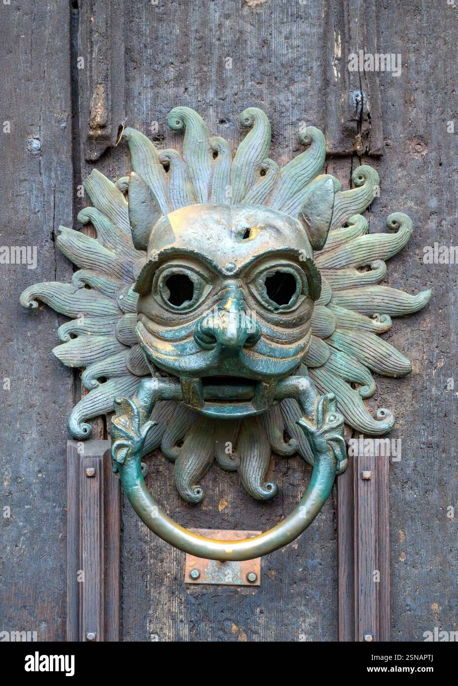 The Sanctuary Knocker on the doors of Durham Cathedral, Durham, County ...