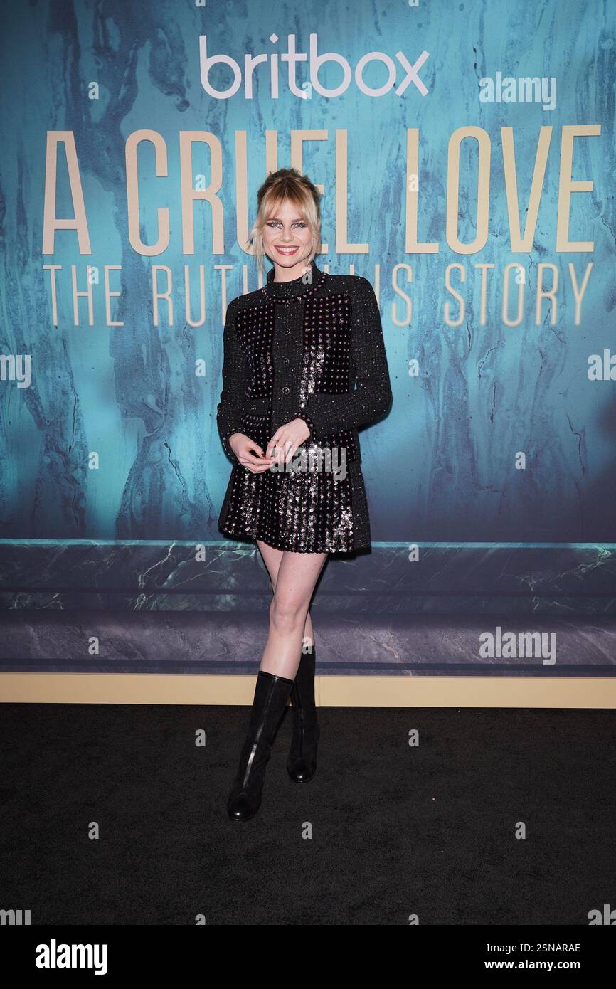 Ny. 11th Feb, 2025. Lucy Boynton at arrivals for A CRUEL LOVE: THE RUTH ...