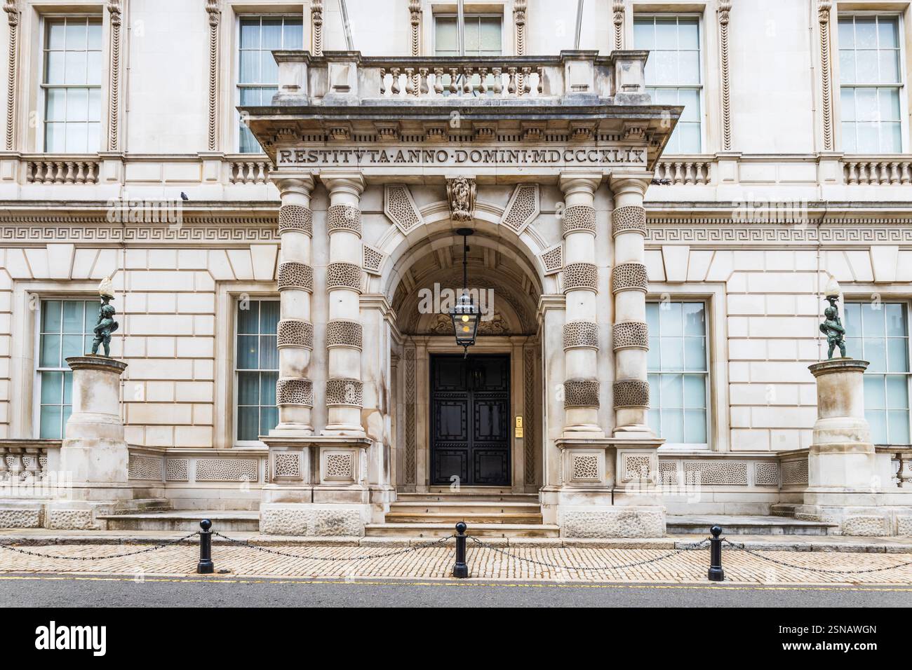 Historic Bridgewater House Facade in Westminster, London with Ornate ...