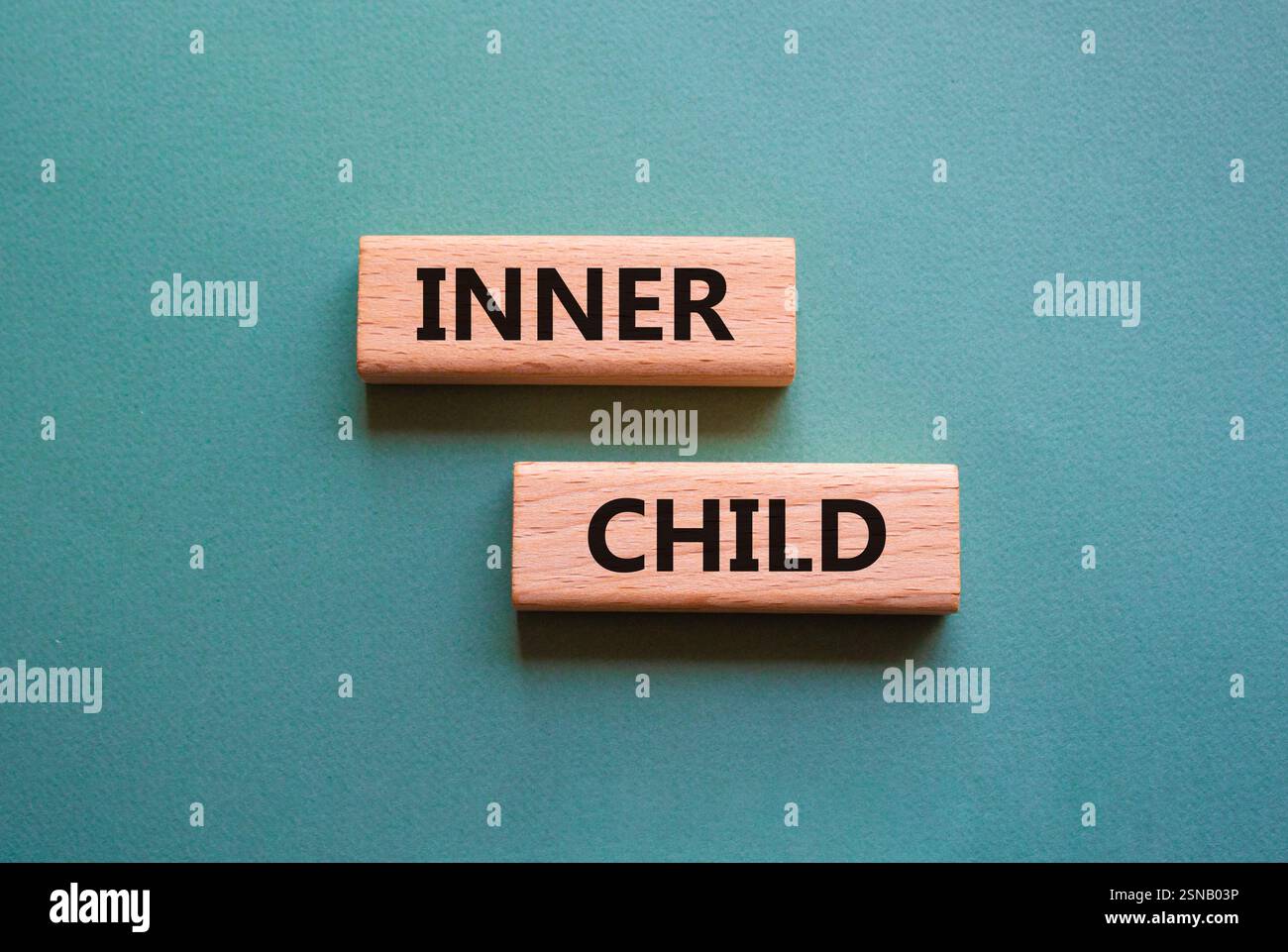 Inner Child symbol. Wooden blocks with words Inner Child. Beautiful ...