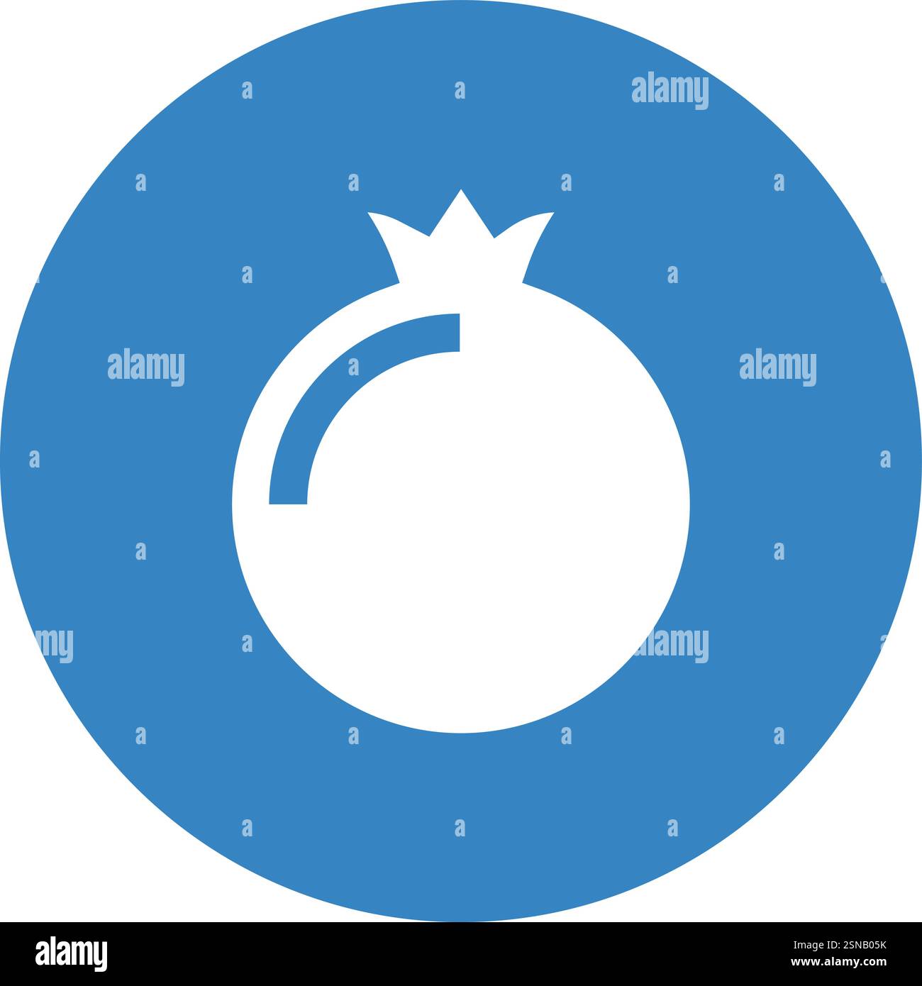 Pomegranate Vector Icon Design Illustration Stock Vector Image & Art ...