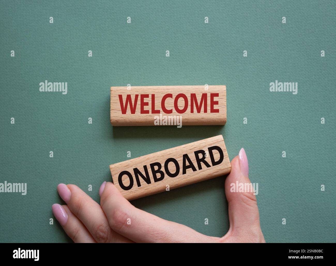 Welcome onboard symbol. Concept words Welcome onboard on wooden blocks ...