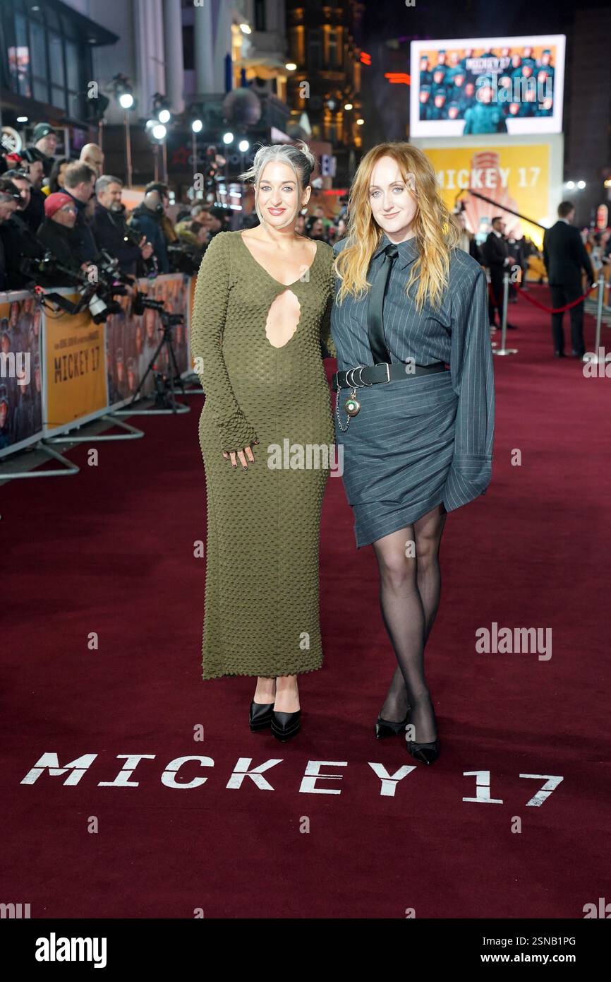 Harriet Rose and Brittany Broski attending the world premiere of Mickey ...