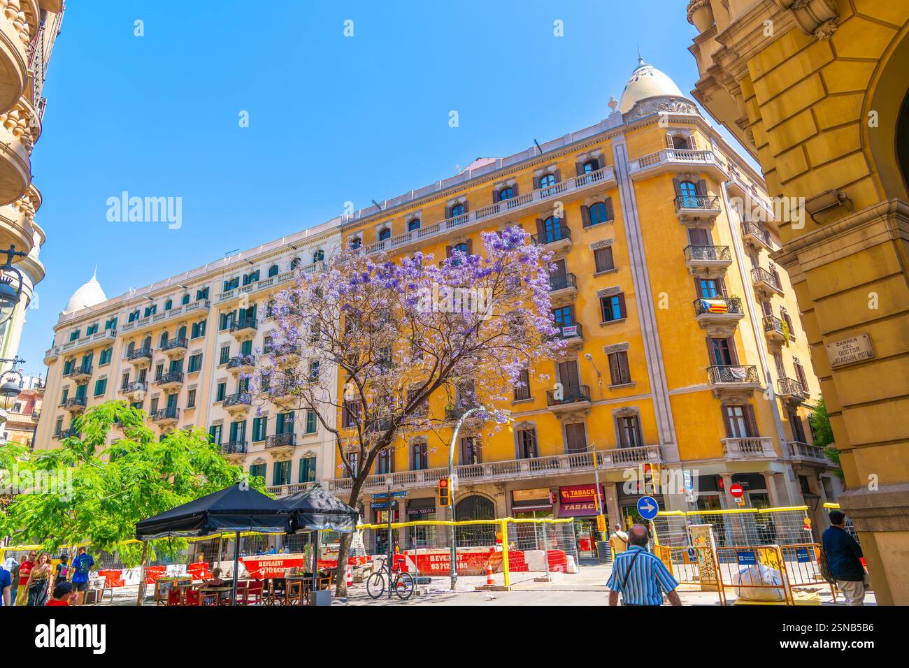 One of the many picturesque, busy streets in the El Born Gothic area of ...