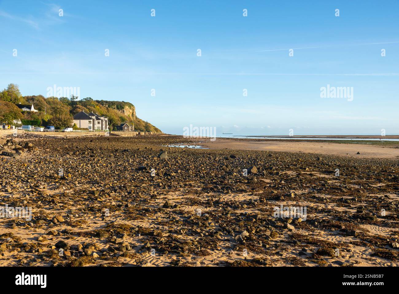 Beautiful morning at Red Wharf Bay on Anglesey, North Wales Stock Photo ...