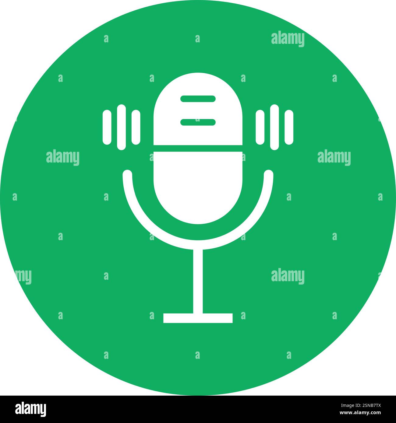 Microphone enable Vector Icon Design Illustration Stock Vector Image ...