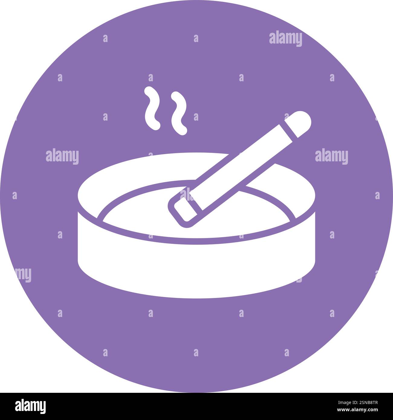 Smoking area sign ashtray Stock Vector Images - Alamy