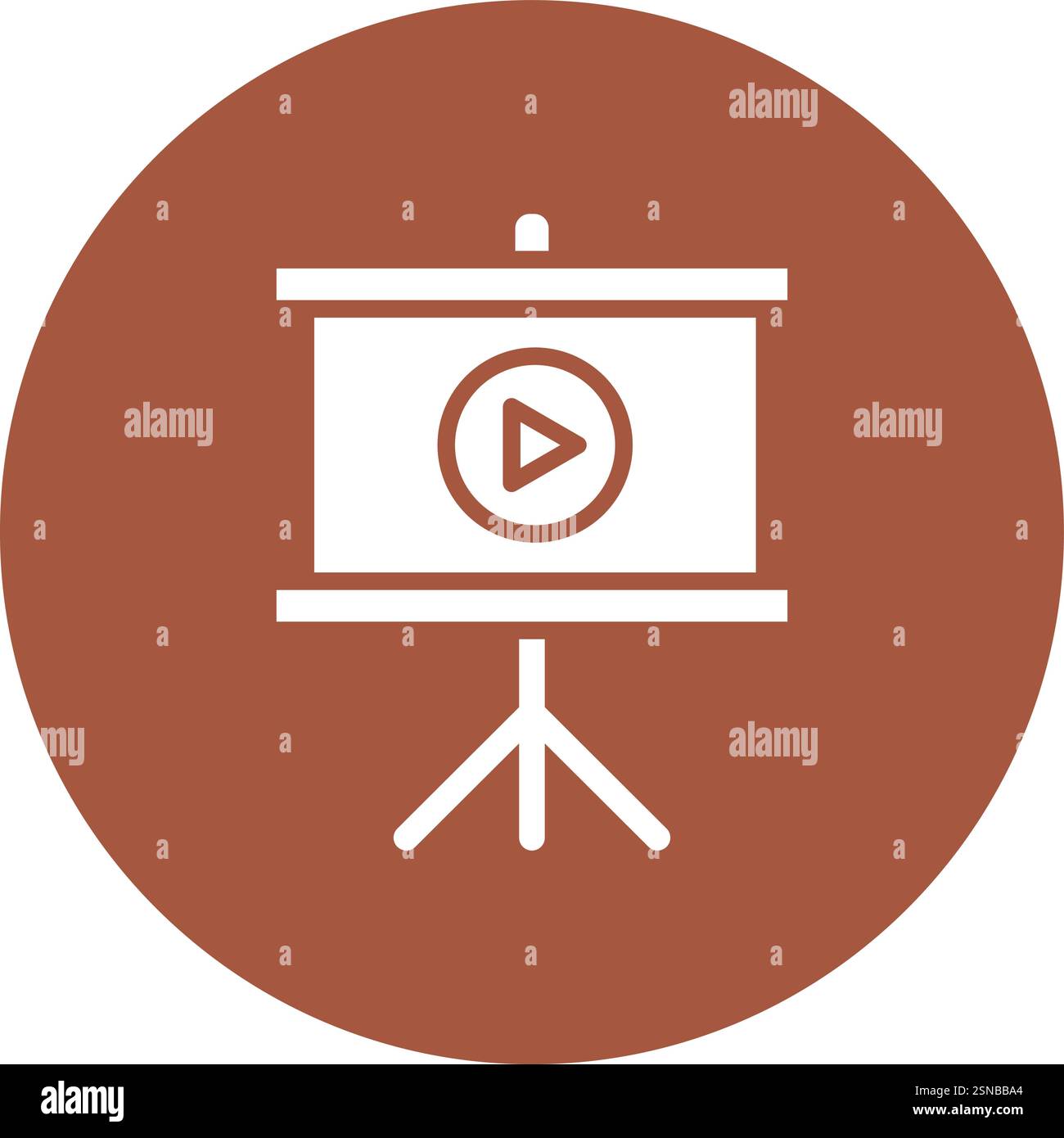 Projector Screen Vector Icon Design Illustration Stock Vector Image ...