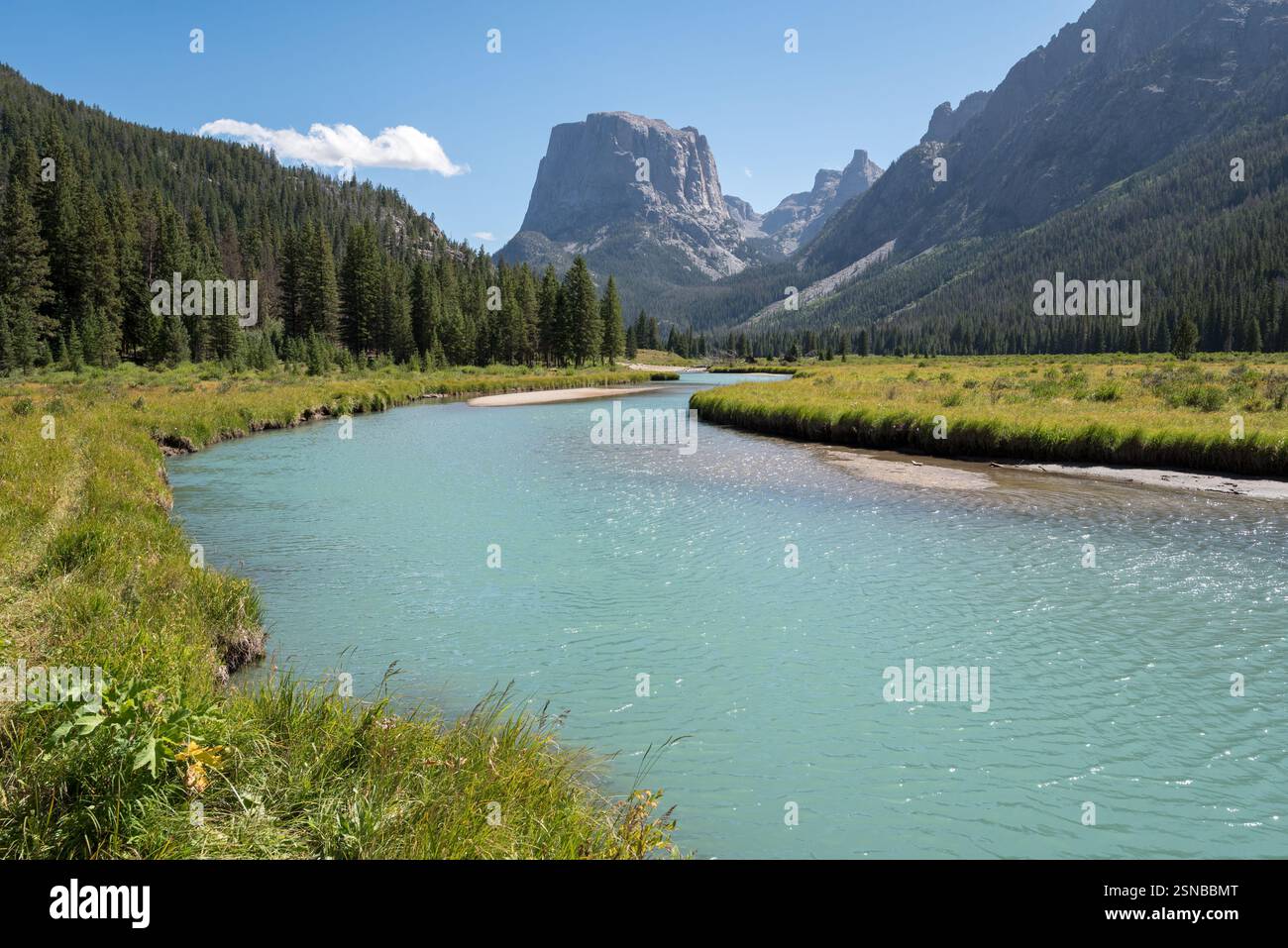 Upper Green River and Square Top Mountain, Wind River Range, Wyoming ...