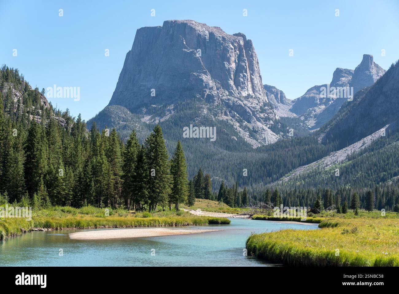 Upper Green River and Square Top Mountain, Wind River Range, Wyoming ...