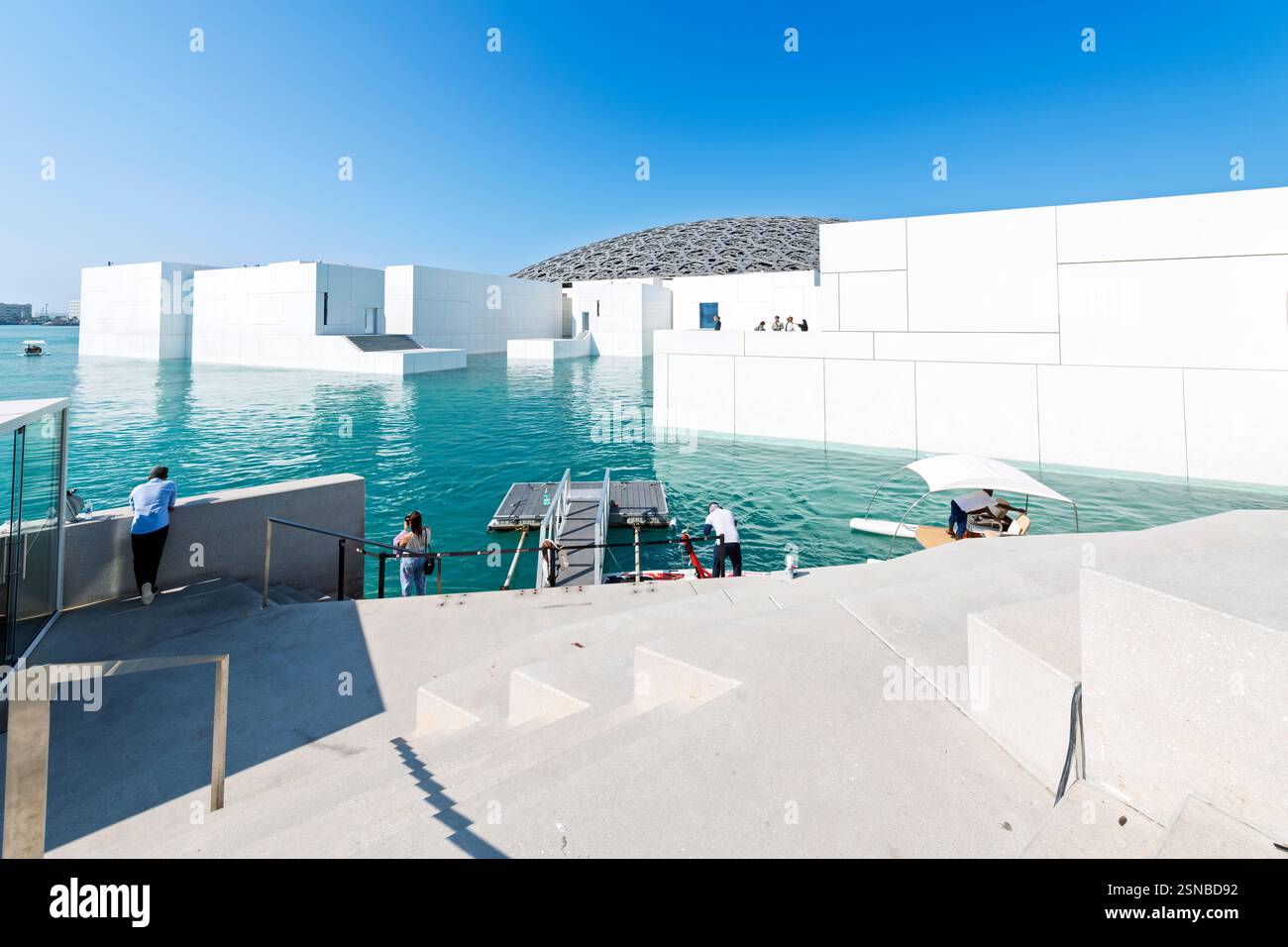 The waterfront dock offering recreational small boat rides on the ...