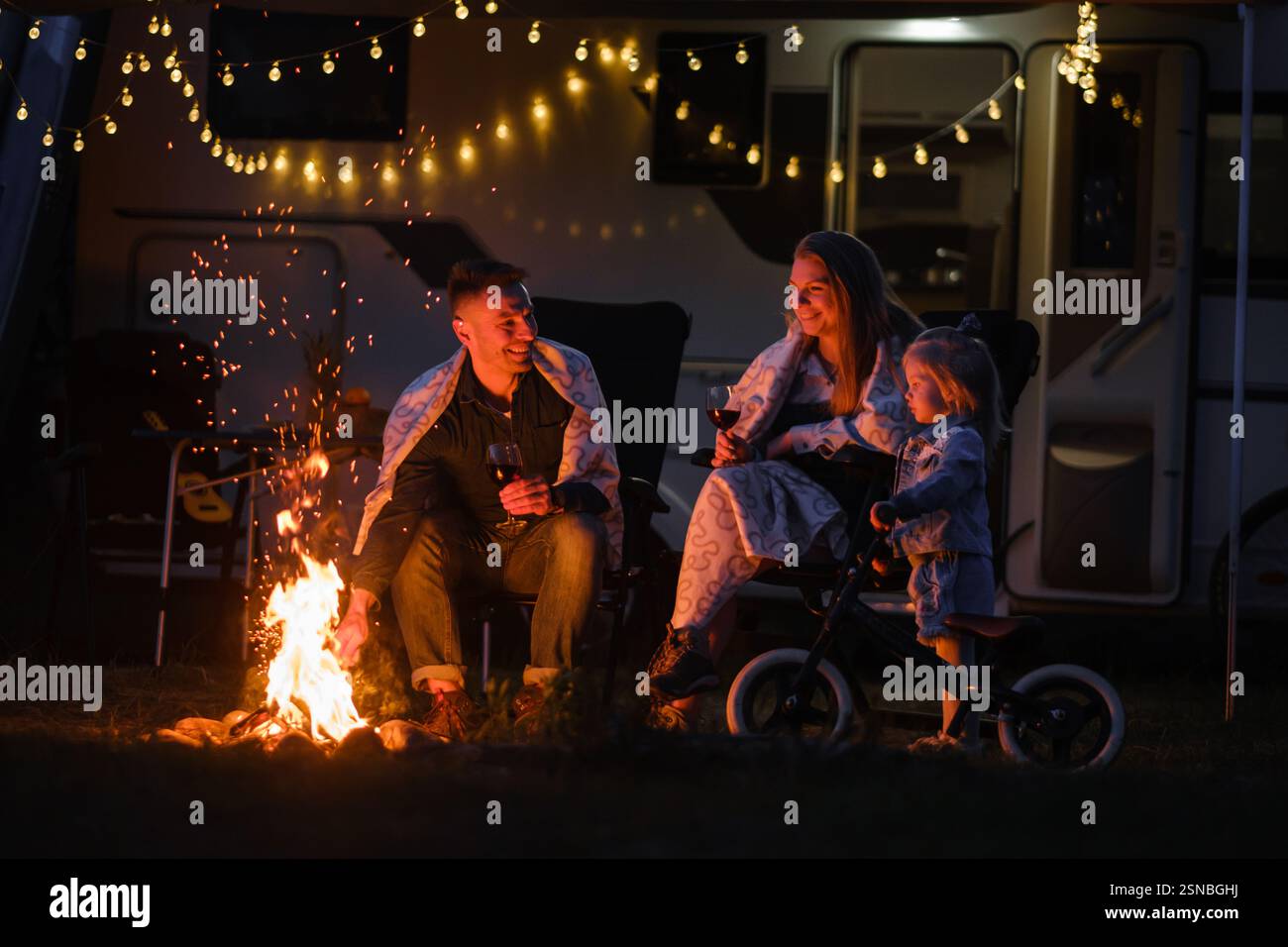 Family enjoying nature under hi-res stock photography and images - Alamy