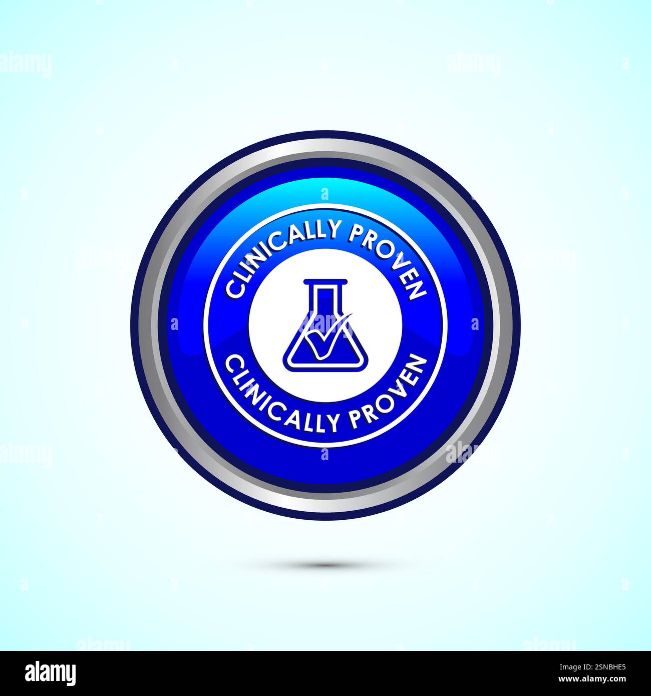 Clinically proven icon design illustration, Clinically tested label ...