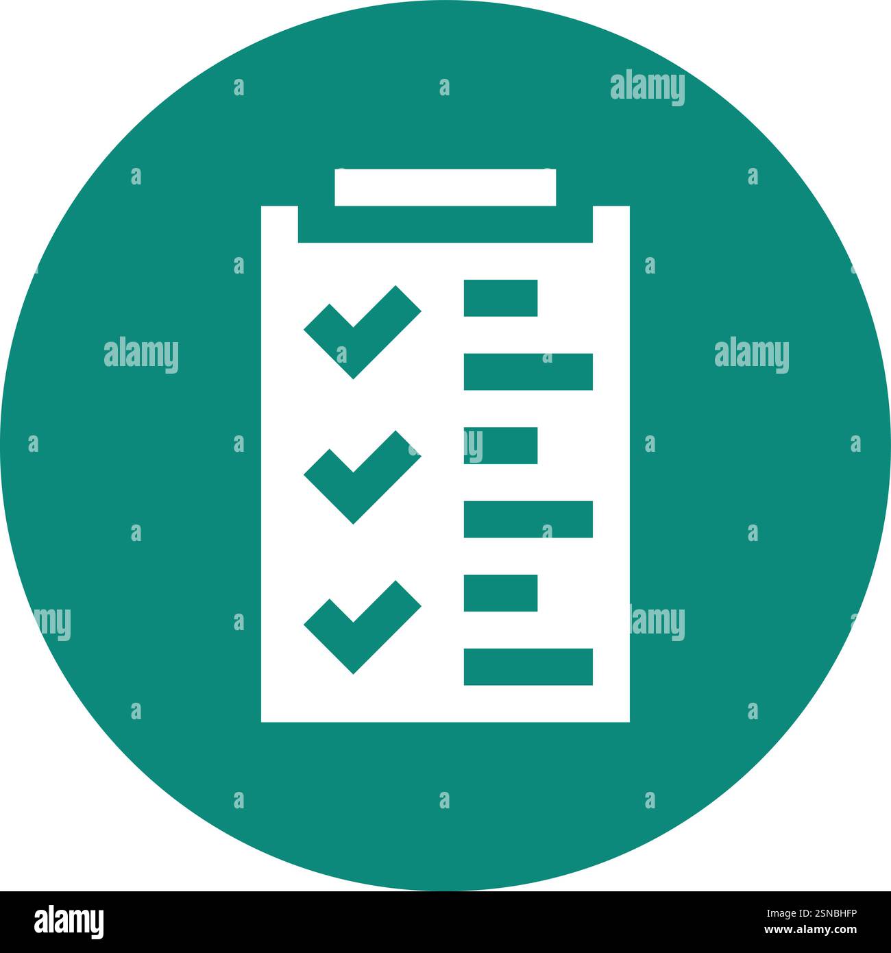 Checklist Vector Icon Design Illustration Stock Vector Image & Art - Alamy