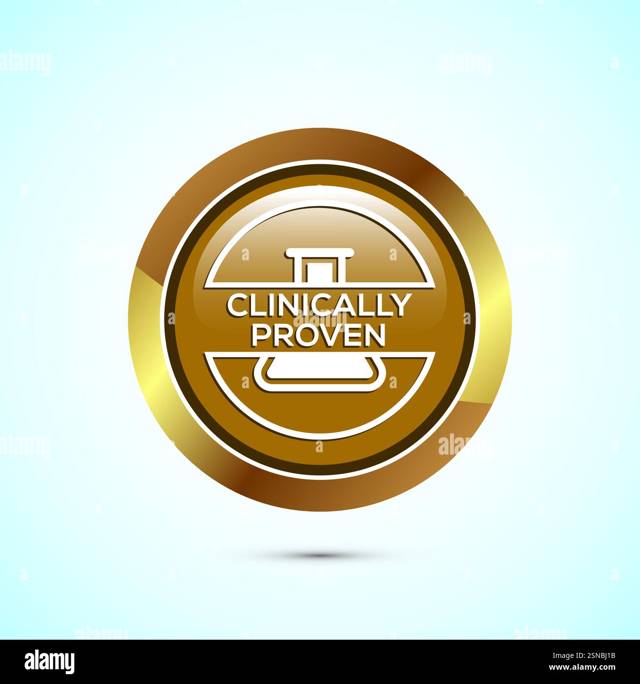 Clinically proven icon design illustration, Clinically tested label ...