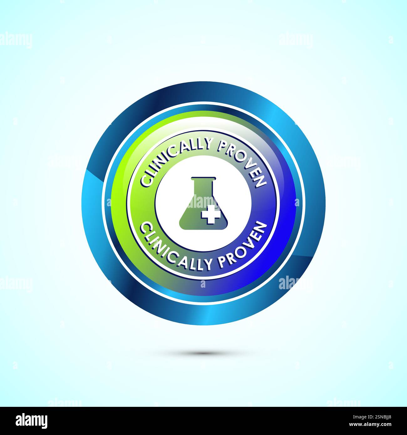 Clinically proven icon design illustration, Clinically tested label ...