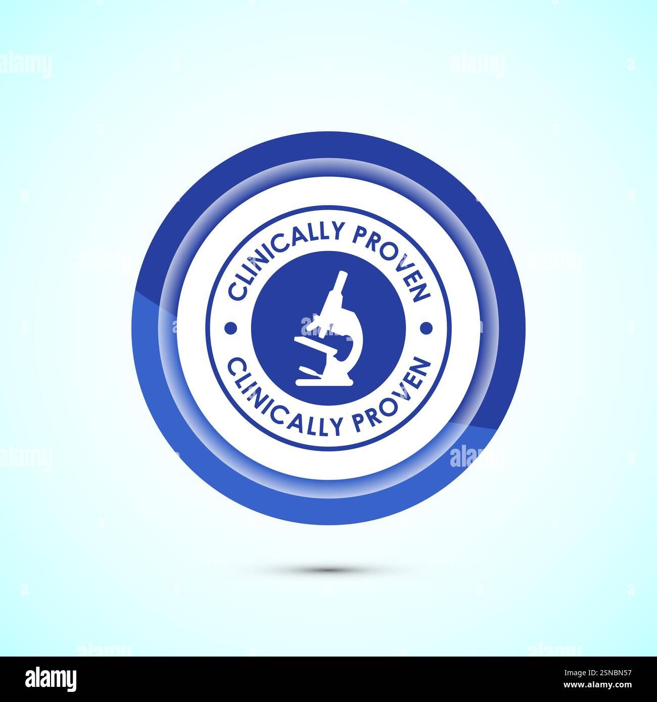 Clinically proven icon design illustration, Clinically tested label ...